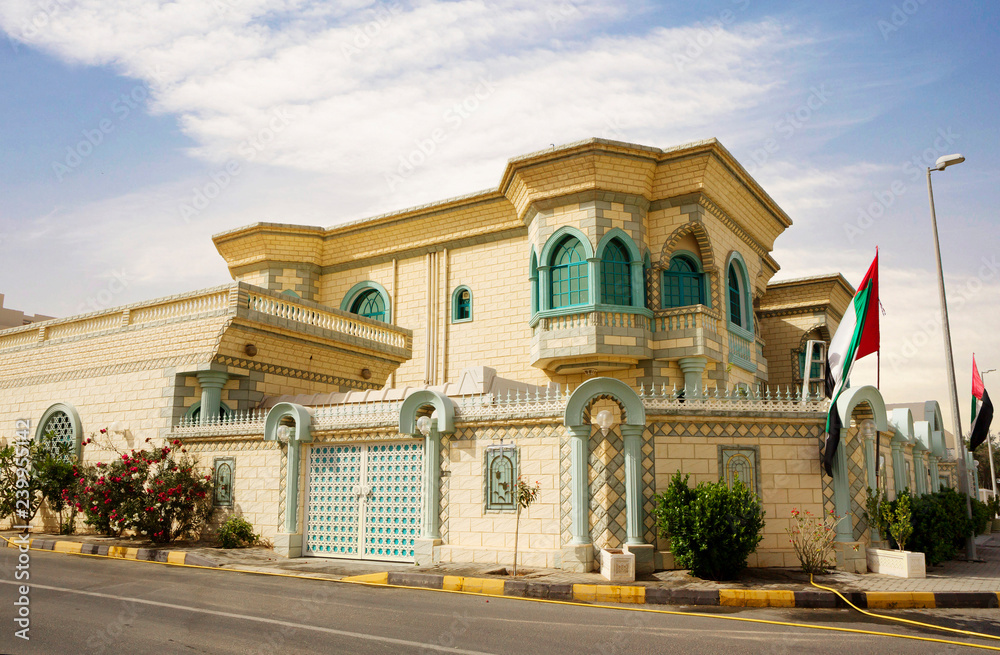 Sharjah, United Arab Emirates, Mansion. The Emirate of Sharjah is ...