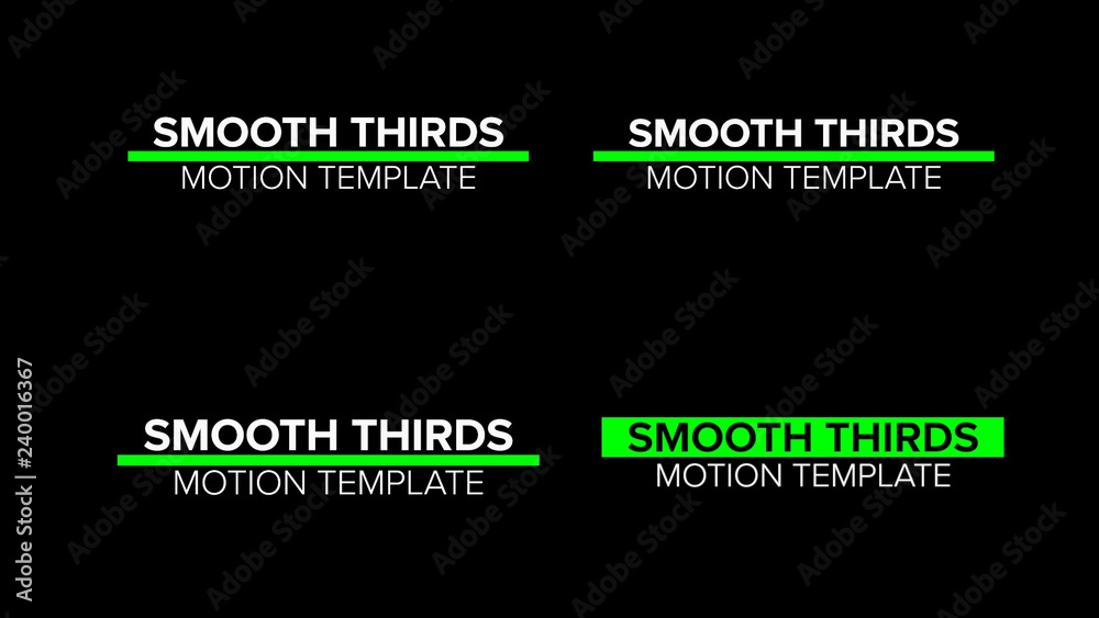 Smooth Lower Thirds Stock Template | Adobe Stock