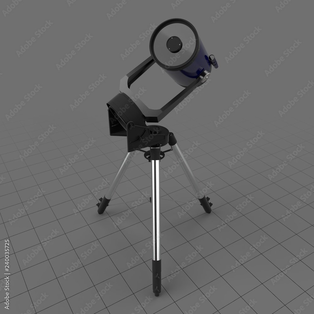 Modern telescope Stock 3D asset | Adobe Stock