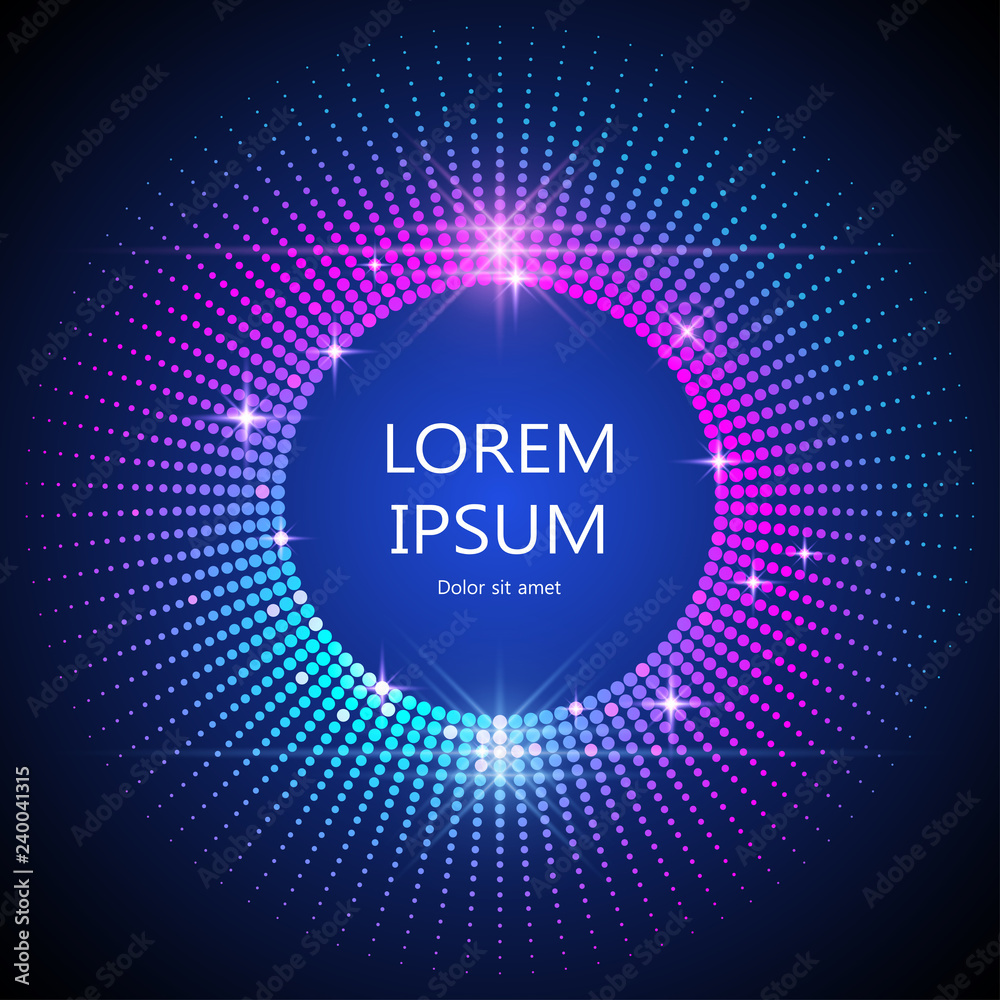 Abstract dot circle background Stock Vector | Adobe Stock