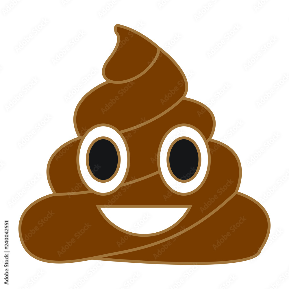 Poop emoji Stock Vector | Adobe Stock