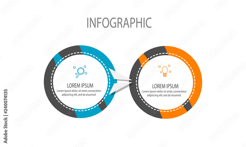 circle infographic template element Stock Vector | Adobe Stock