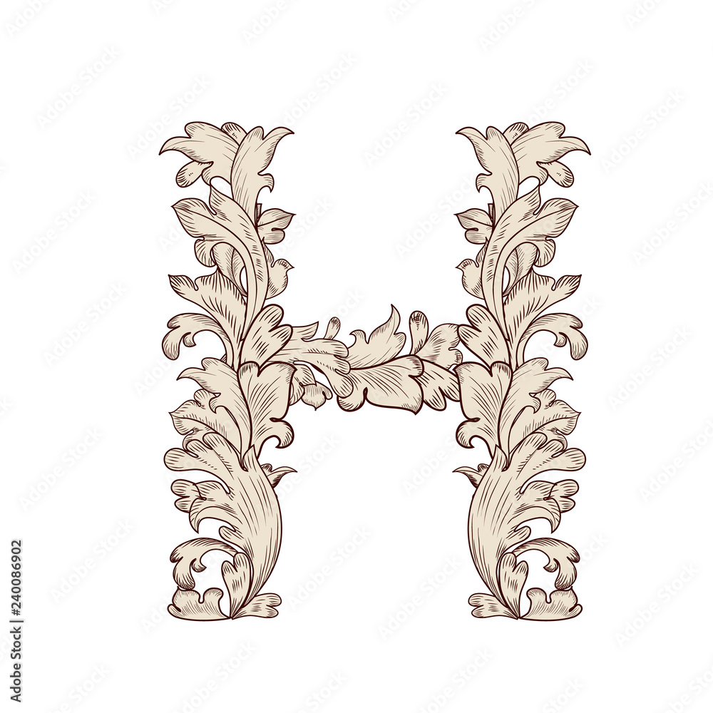 Fancy H Letter