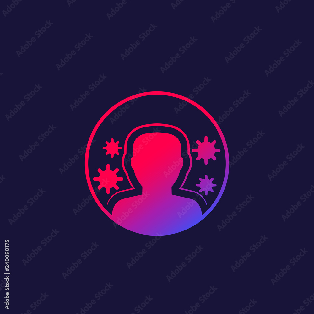 immune system, immunity icon Stock 벡터 | Adobe Stock