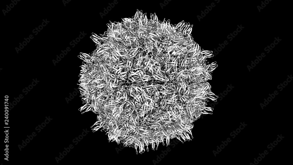 3D CG rendered image of scientifically accurate Nodamura Virus ...