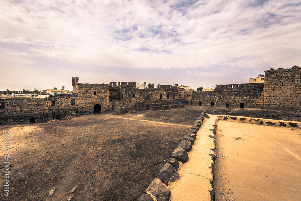 Qasr al Azraq - September 30, 2018: Ancient castle of Qasr al Azraq in ...