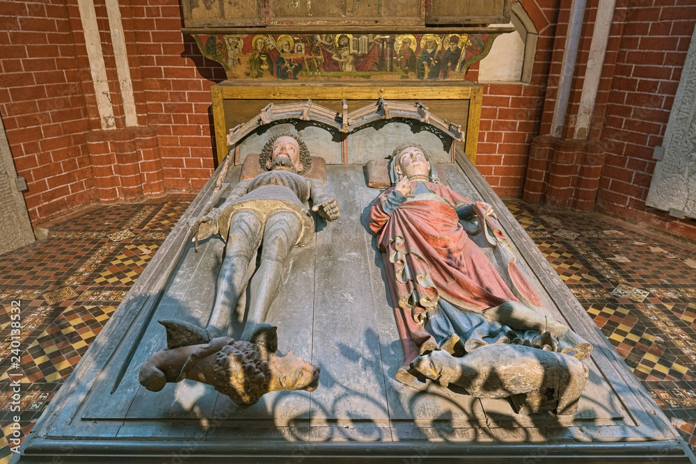 Bad Doberan, Germany. Tomb of Duke Albert III of Mecklenburg, King of ...