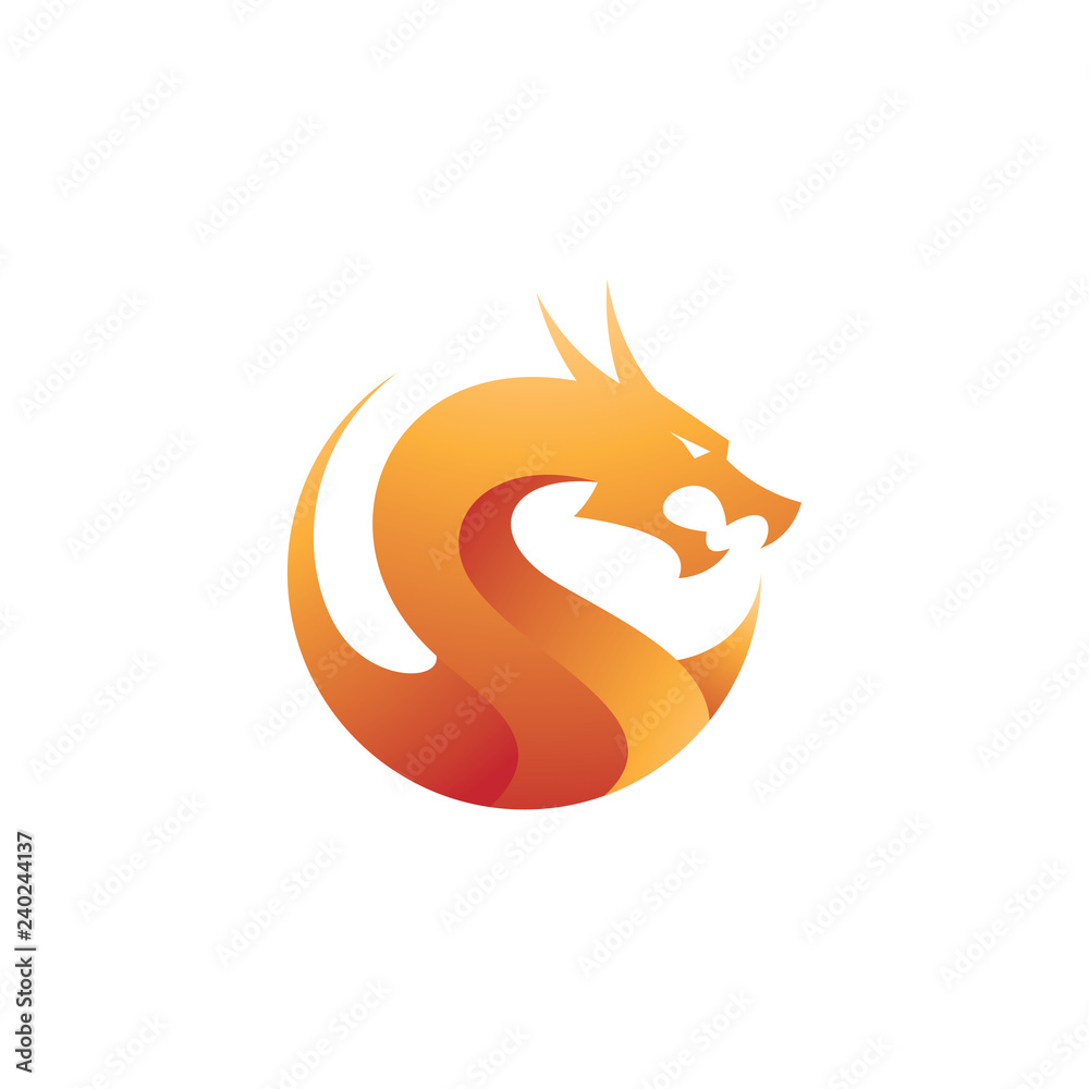 Orange Dragon Logo