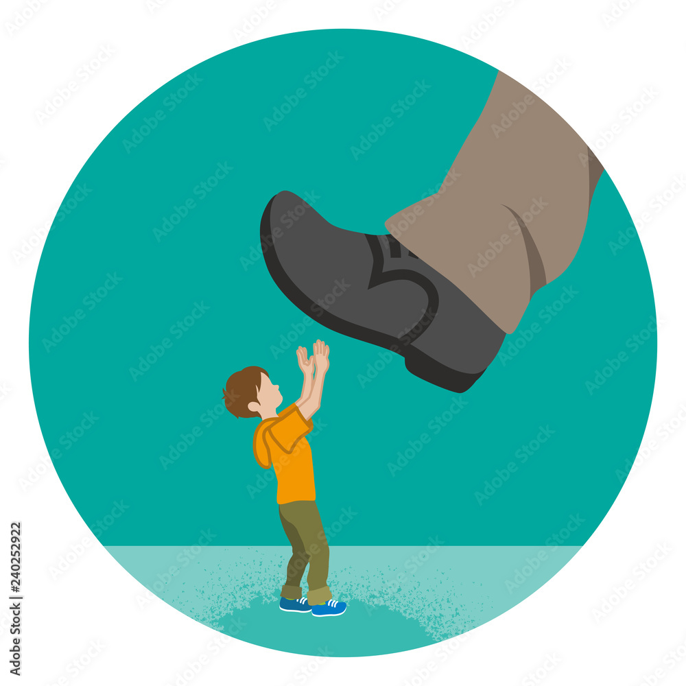 Elementary aged boy who is nearly trampled by the huge foot - Child ...