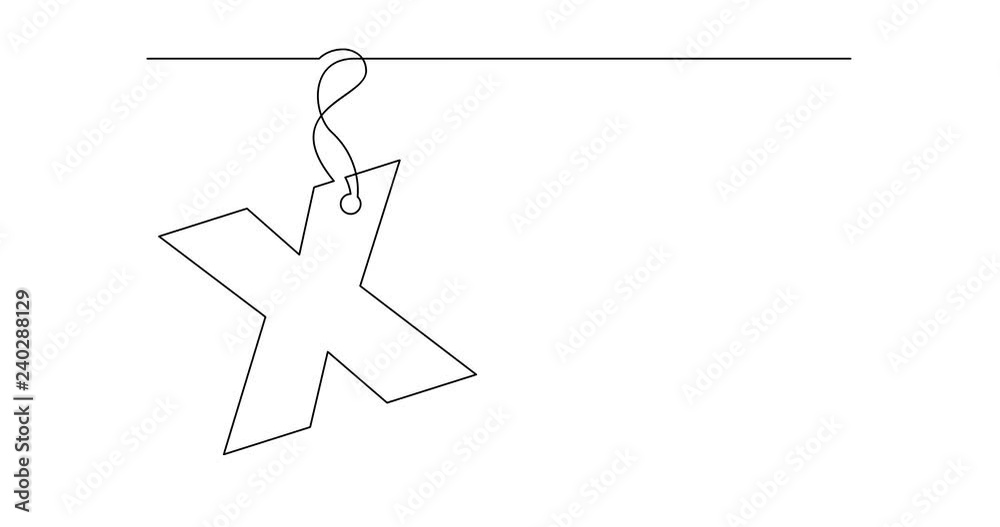 continuous line drawing of alphabet letter label design Stock Video ...