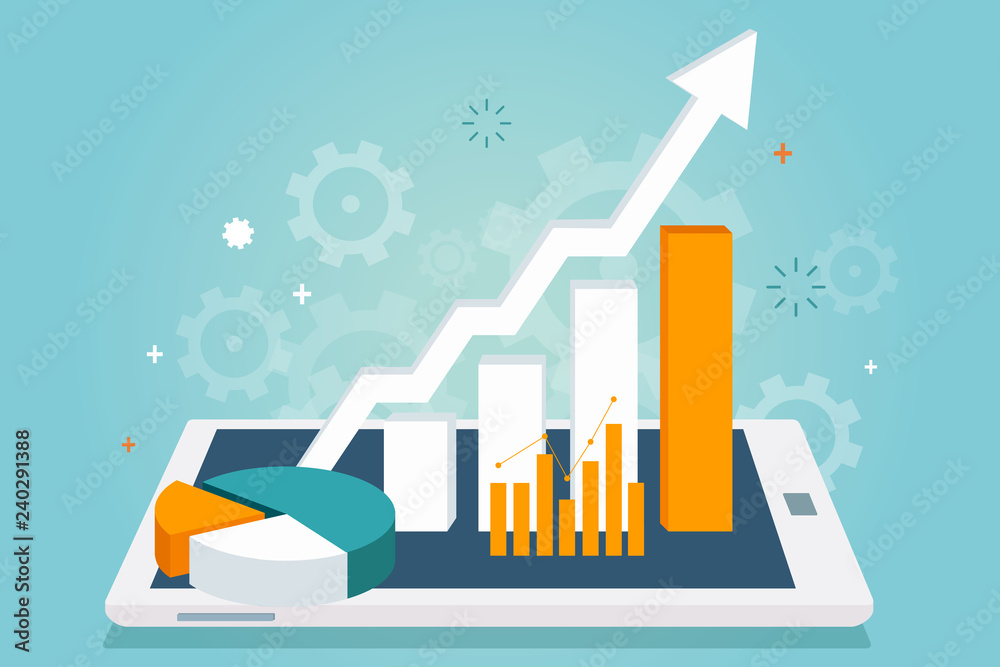 statistique Stock Vector | Adobe Stock