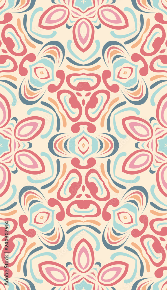 Tribal Pattern Wallpaper Pastel