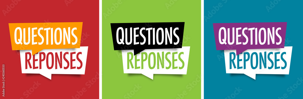 Questions réponses Stock Vector | Adobe Stock