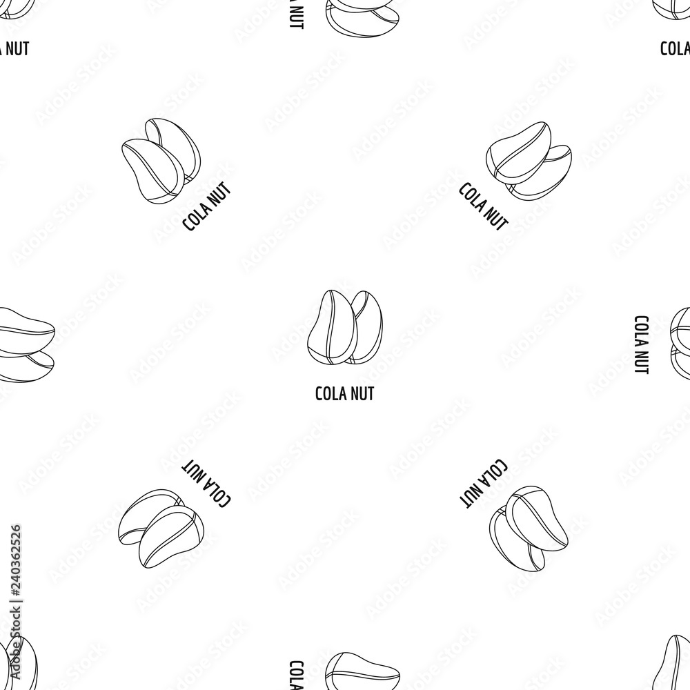 Cola nut icon. Outline illustration of cola nut vector icon for web ...
