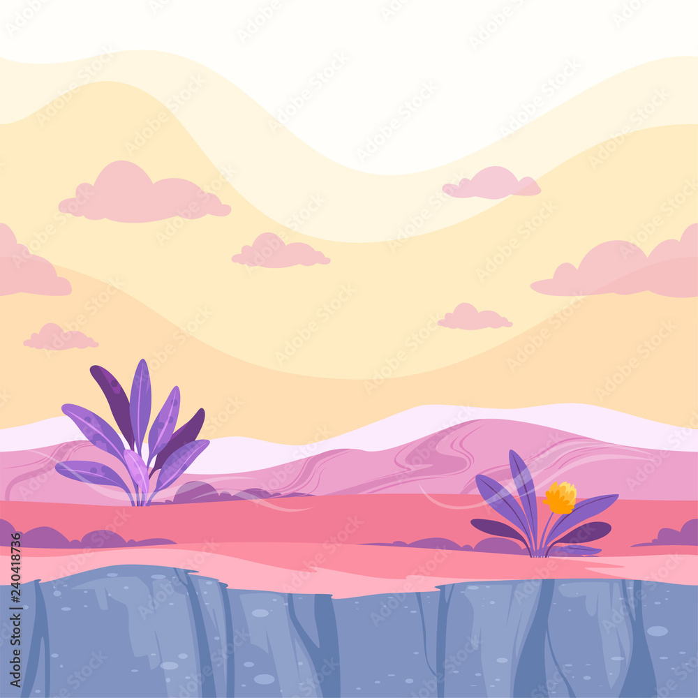 Futuristic seamless ground. Moon strange alien land rockie surface 2d ...