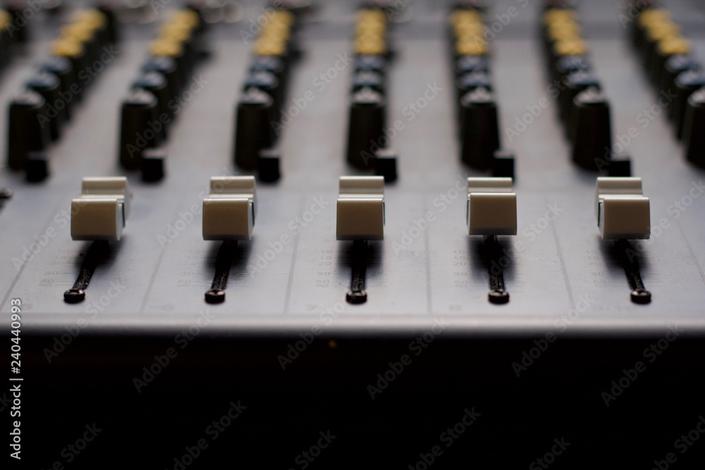 fader mixer Stock Photo | Adobe Stock