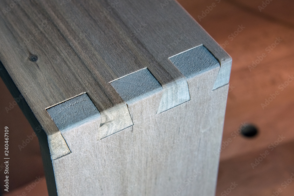 dovetail joinery, woodworking Stock Photo | Adobe Stock
