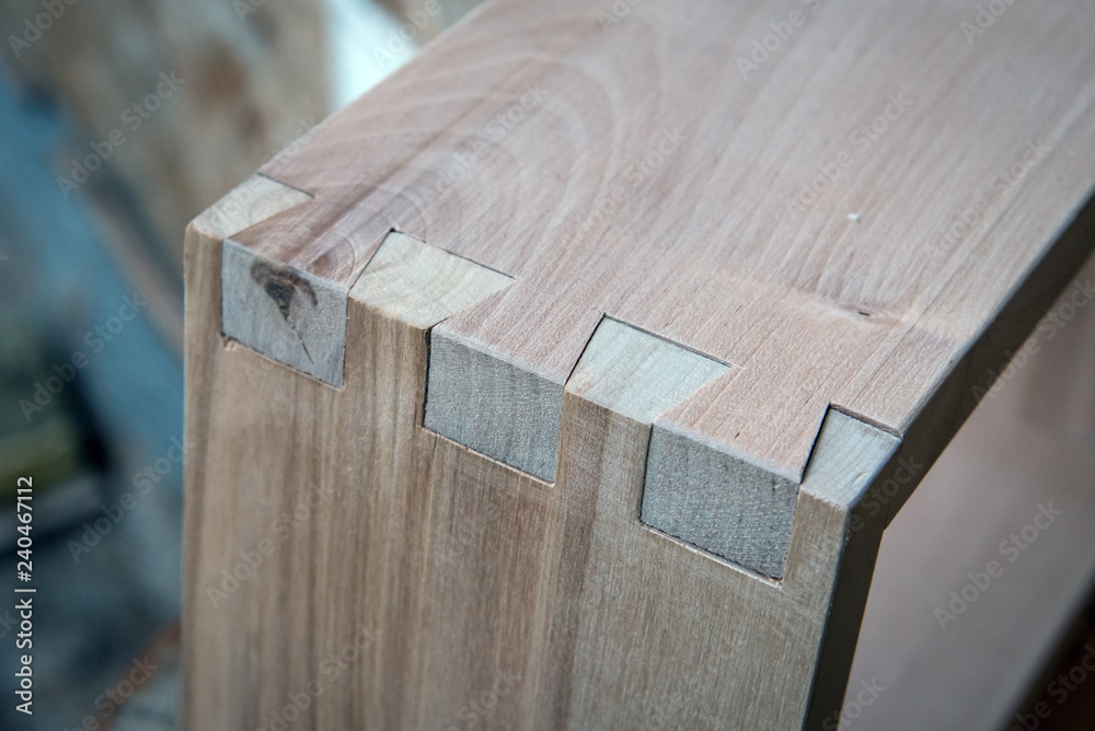 dovetail joinery, woodworking Stock Photo | Adobe Stock