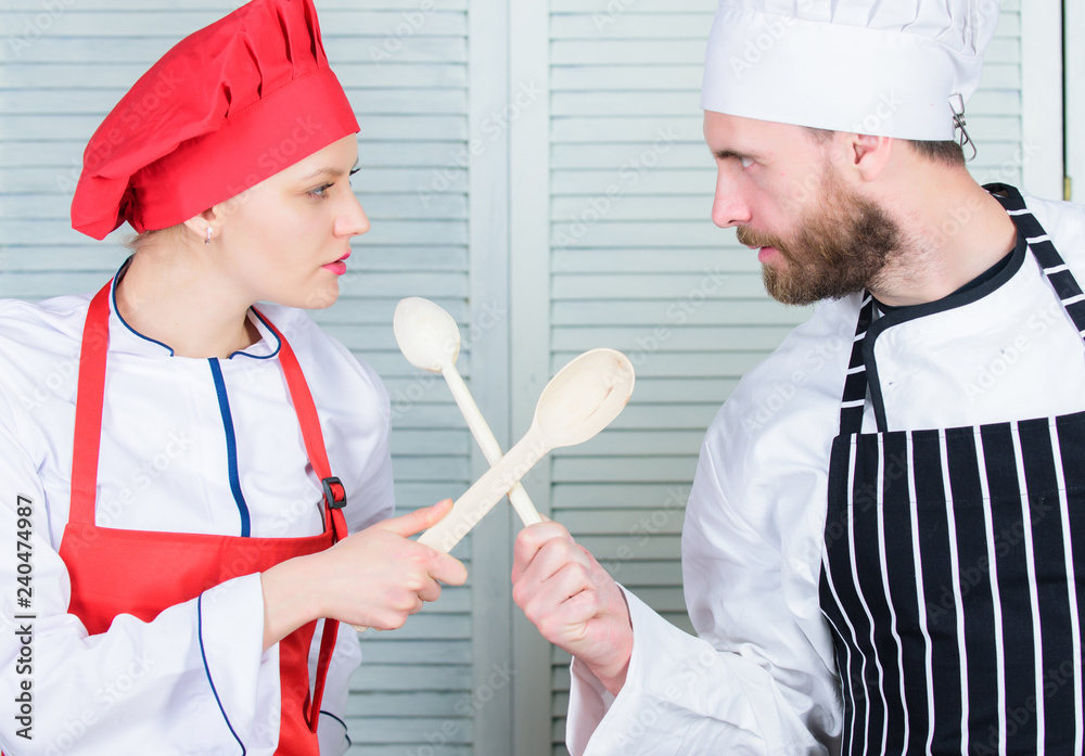 Who cook better. Ultimate cooking challenge. Culinary battle of two ...