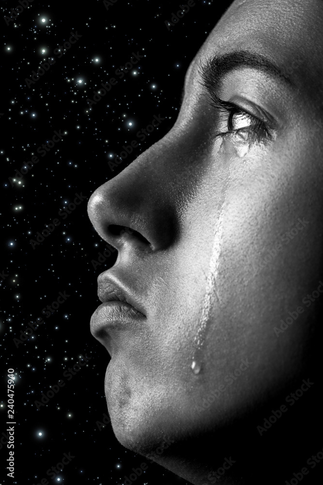 sad crying girl Stock Photo | Adobe Stock