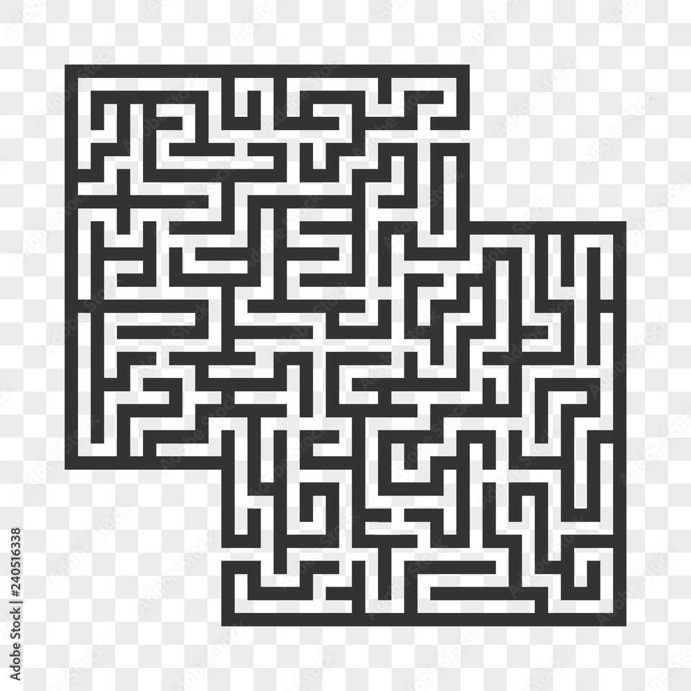 Abstract square maze. Game for kids. Puzzle for children.Labyrinth ...