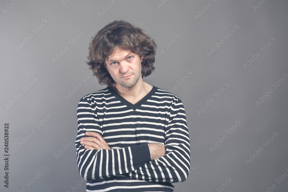 Closeup portrait of skeptical man looking suspicious and questionable ...