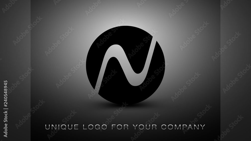 Unique Logo for your company. Letter N - Vector Stock Vector | Adobe Stock