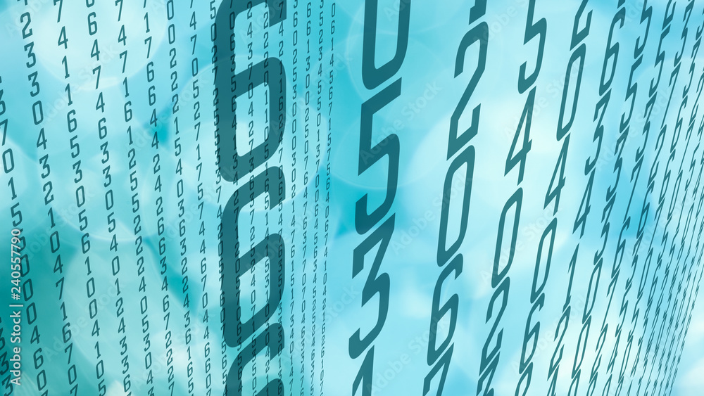 Computer neural network deep learning illustration concept Stock ...