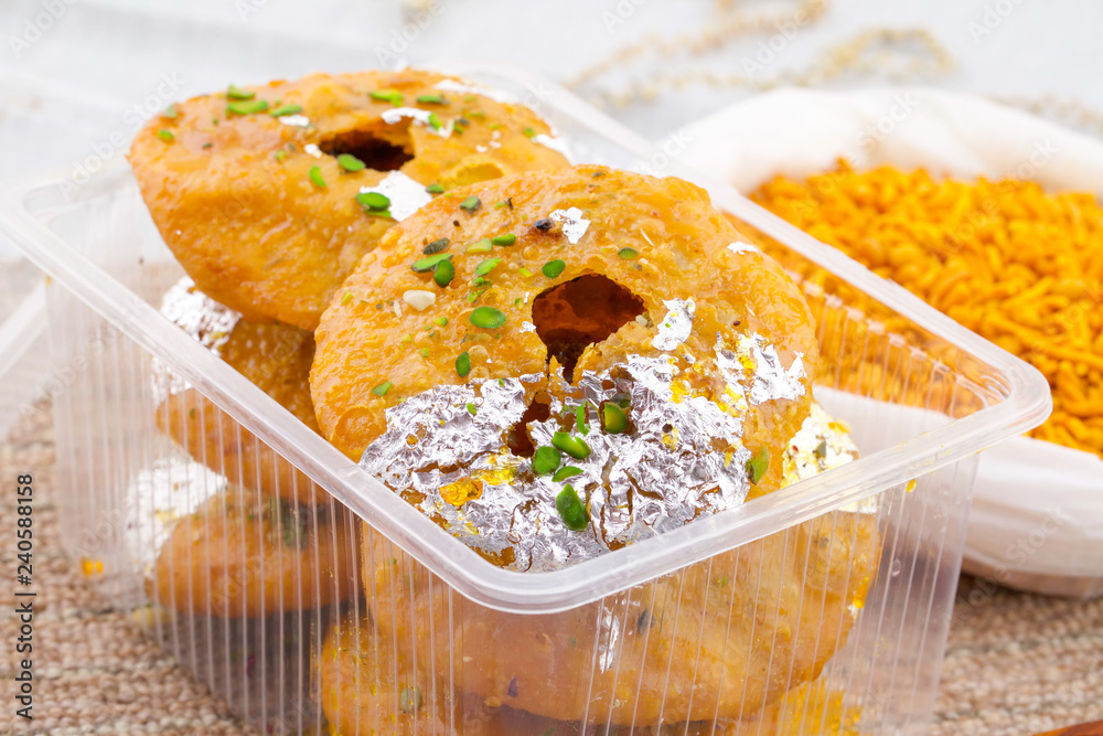 Indian Traditional Sweet Kachori Also Know As Mawa Kachori, Kachauri or ...