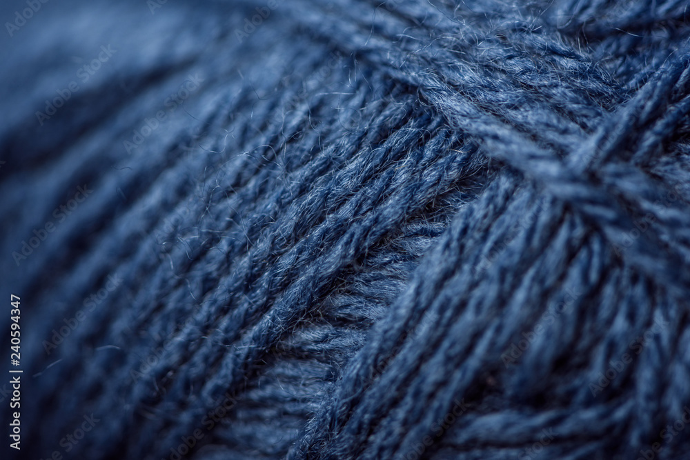 full frame of blue yarn texture as background Stock Photo | Adobe Stock
