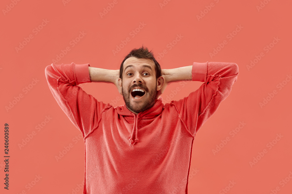 I won. Winning success happy man celebrating being a winner. Dynamic ...
