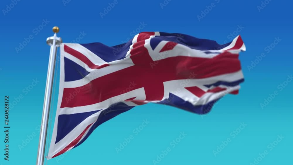 4k flag of the United Kingdom Of Great Britain England and Northern ...