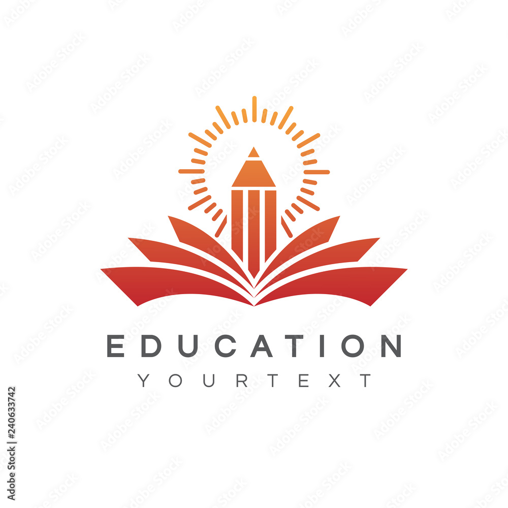 education logo design Stock Vector | Adobe Stock