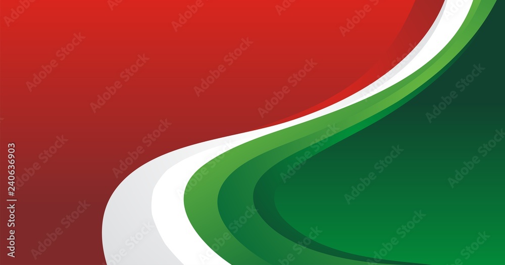 Red, Green and White abstract wavy background with blank space Stock ...