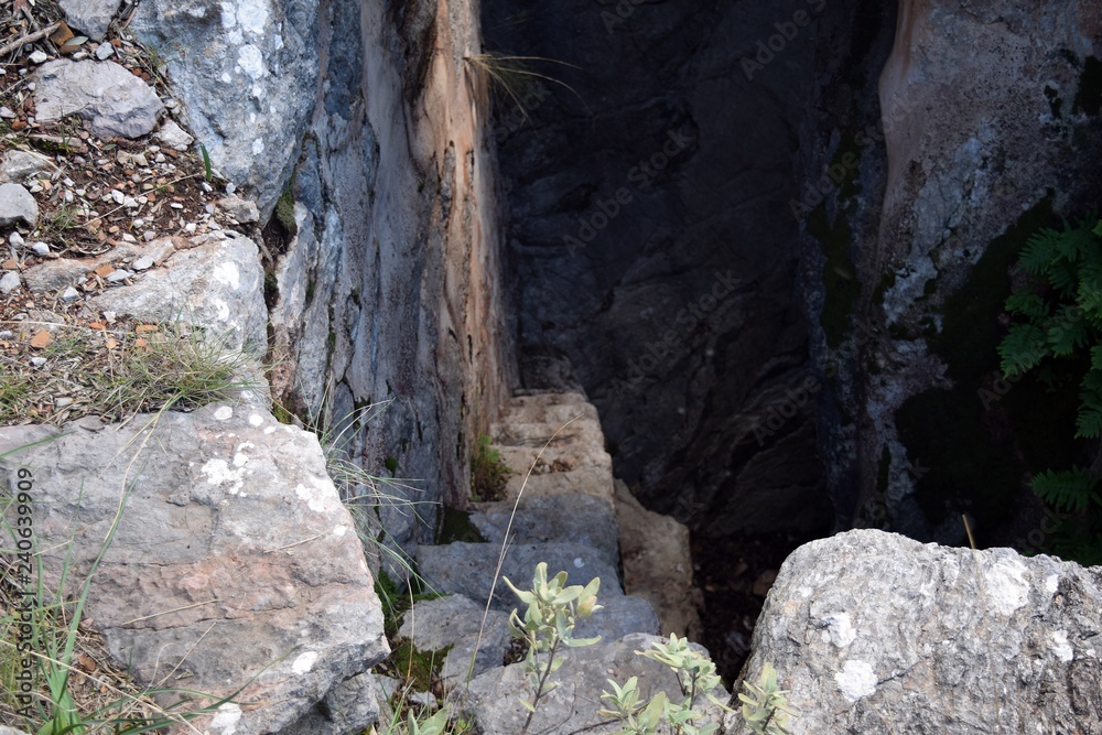 Hiking. From a hikes on the Karia trail. Turgut Castle. The Hydas ...