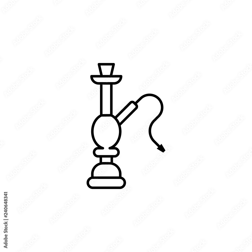 hookah, marijuana outline icon. Can be used for web, logo, mobile app ...