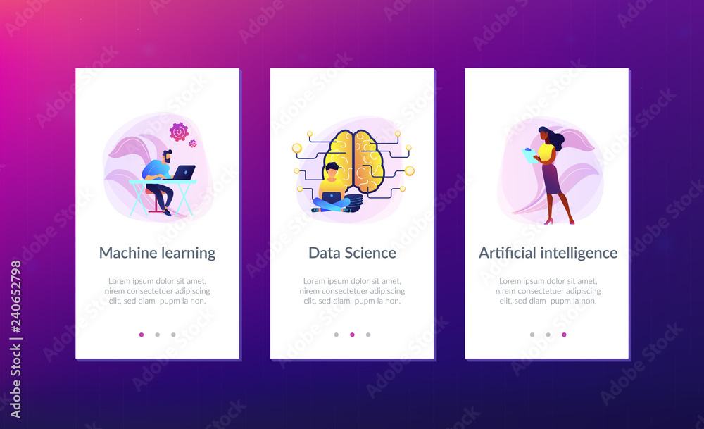 Big brain with circuit and programmers. Artificial intelligence ...