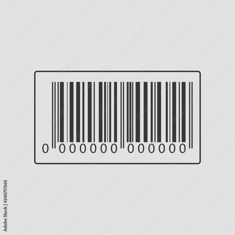 Barcode icon. A modern simple barcode. Internet concept of market ...