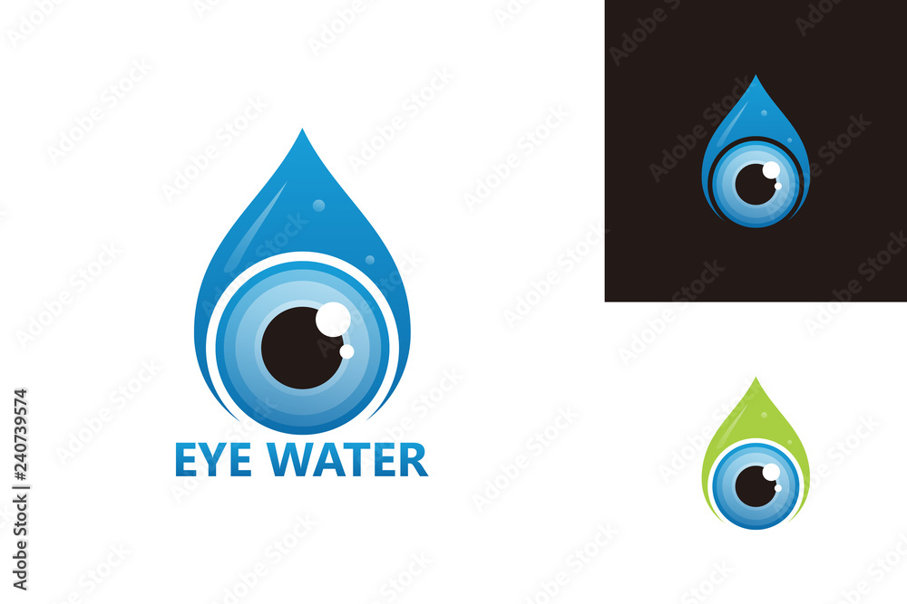 Eye Water Logo Template Design Vector, Emblem, Design Concept, Creative ...