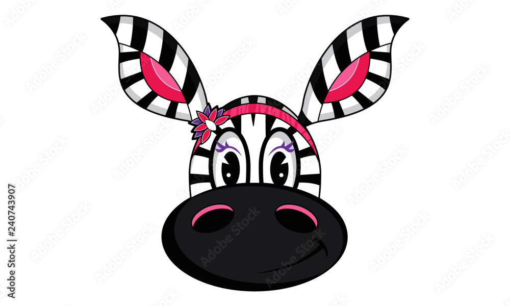 Girl Zebra Cartoon