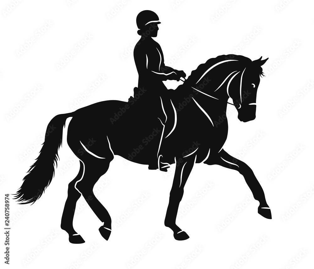 Dressage Horse Silhouette