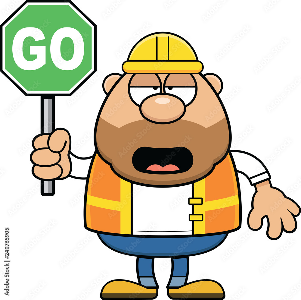 Cartoon Go Sign