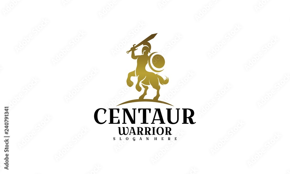 Vector centaur. Concept logo design. Vector illustration. - Vector ...