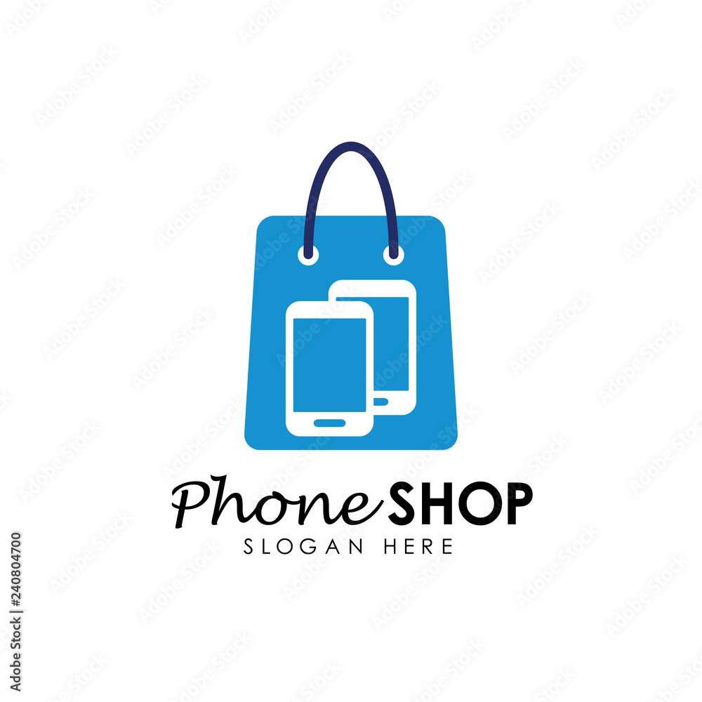 phone shop logo design template. gadget shop logo design Stock Vector ...