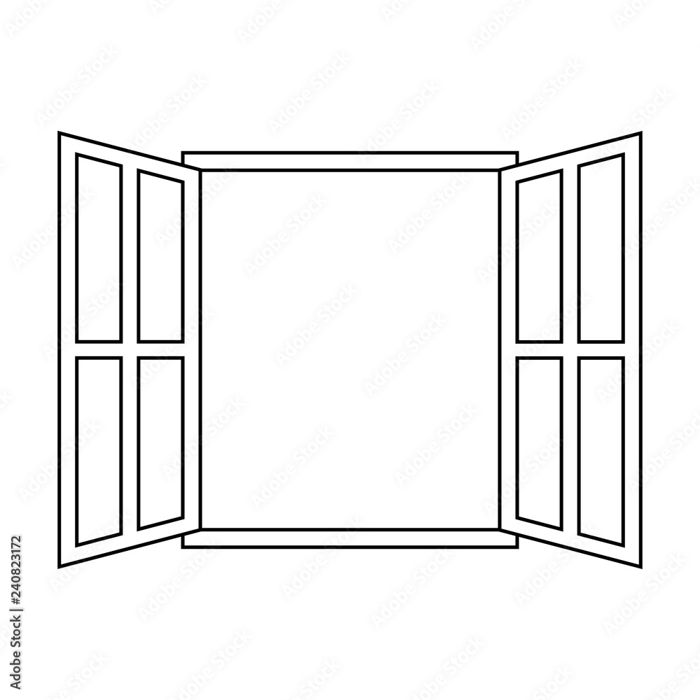 Open Window Frame