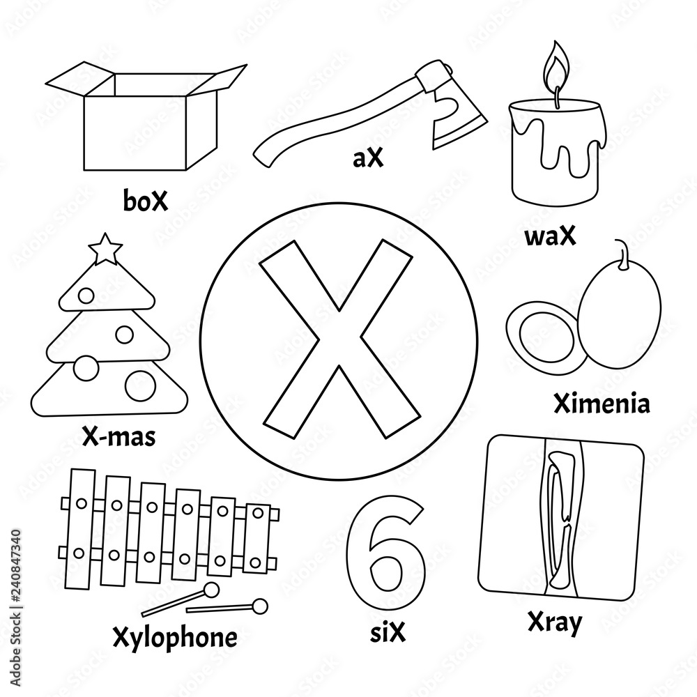 Alphabet Letters X