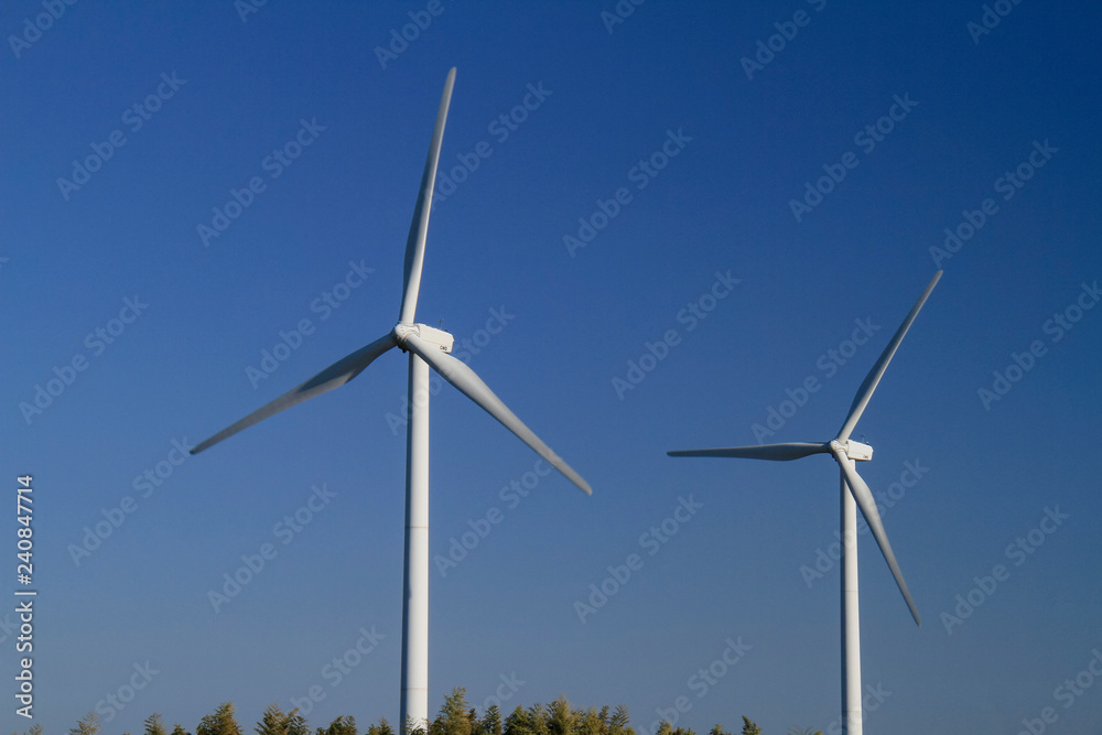 Windmill of wind power generation, Chiba Prefecture, Japan.Electricity ...