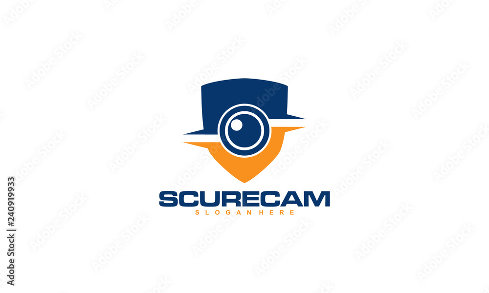 Secure Camera CCTV Logo Template Design Vector, Emblem, Concept Design ...