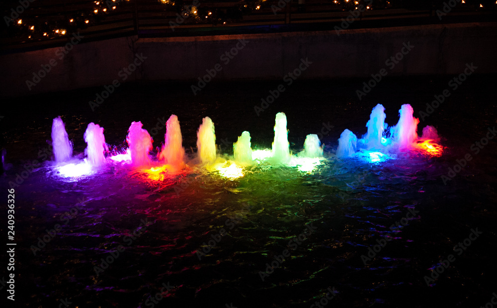 Colorful Water Fountain