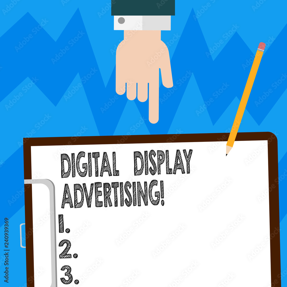 Word writing text Digital Display Advertising. Business concept for ...